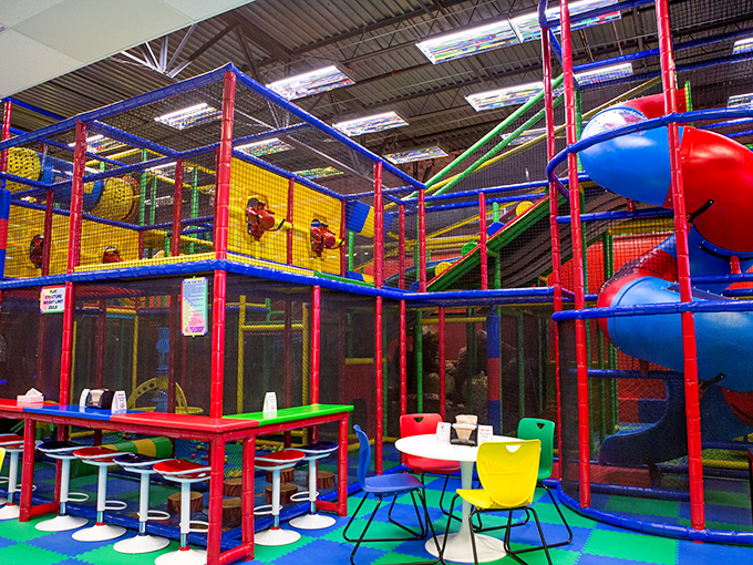 Family fun doesn't require a second mortgage in Newport, where colorful indoor playgrounds keep kids entertained regardless of weather or wallet size.