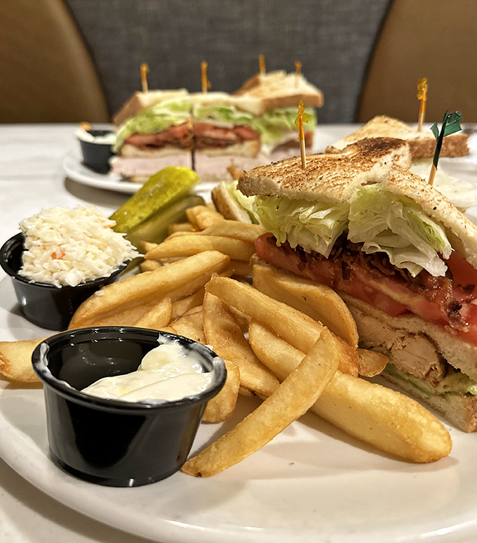 Architecture in sandwich form &ndash; this club doesn't just satisfy hunger, it redefines what three pieces of bread can accomplish when they dream big.