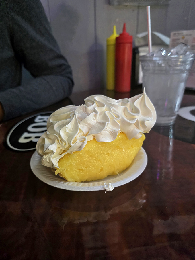 Sunshine on a plate! This coconut cream pie with its mountain of whipped cream could make even the cloudiest Ohio day feel tropical.