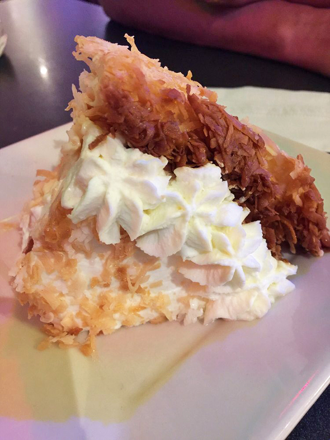 Behold the legendary coconut cream pie&mdash;a cloud of whipped cream atop toasted coconut perfection that would make your grandmother weep with joy.