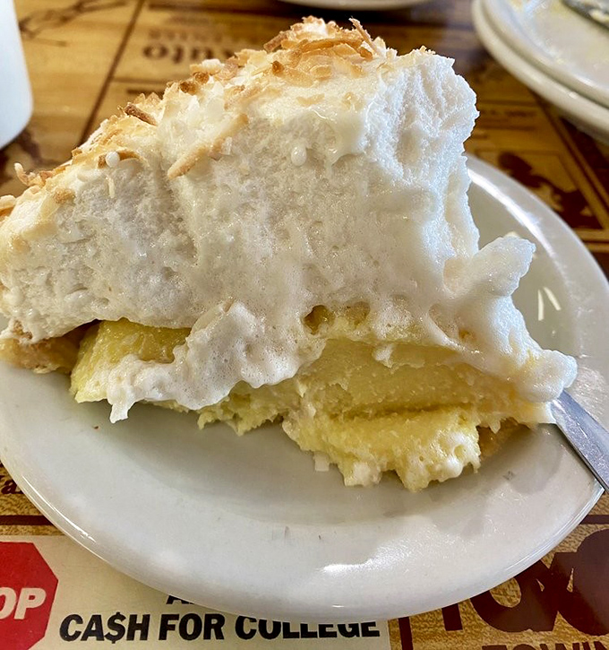 This coconut cream pie could make a grown person weep tears of pure, sugary joy.