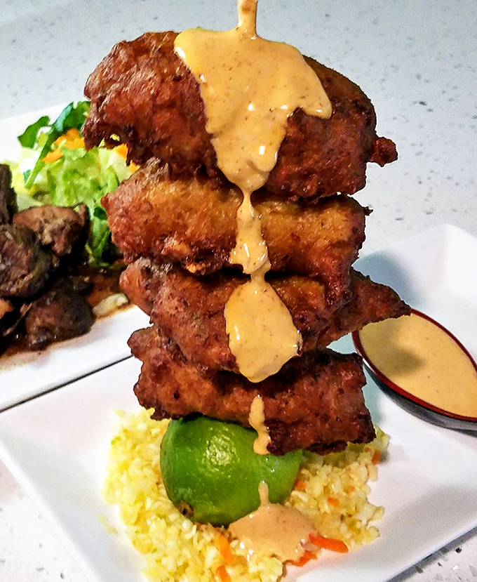 Golden, crispy, and loaded with actual conch&mdash;these fritters are the real deal, not tourist-trap imposters.