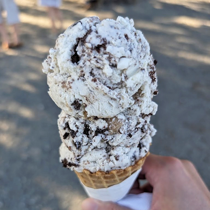 This cookies and cream masterpiece isn't just ice cream &ndash; it's what clouds must taste like if they were made by someone who really, really likes you.