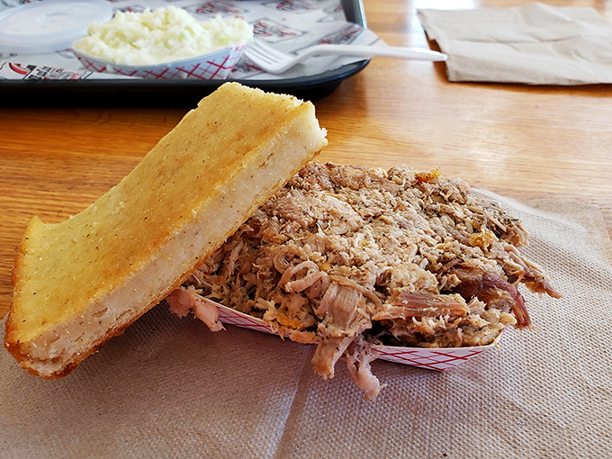 This isn't just pork and cornbread&mdash;it's Eastern North Carolina's edible history lesson, served on paper with no apologies and no regrets.