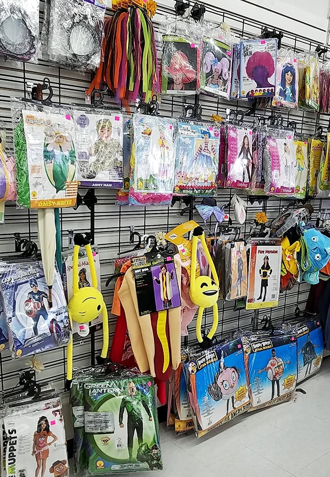 Halloween lives year-round in this corner of costume chaos, where yesterday's pop culture becomes tomorrow's party conversation starter.