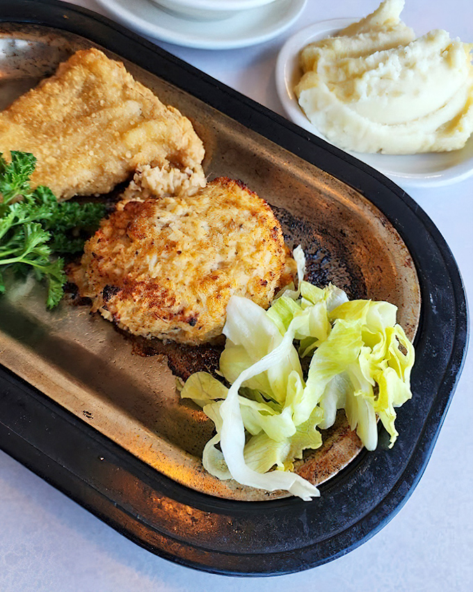 Golden-crisp crab cakes that would make Baltimore jealous, served with a side of Pennsylvania pride and enough flavor to make you contemplate a second order.