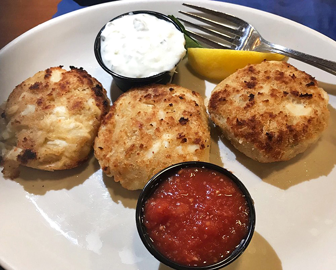 These golden-brown crab cakes are what seafood dreams are made of&mdash;more crab than cake, served with the kind of sauce that makes you consider drinking it directly.