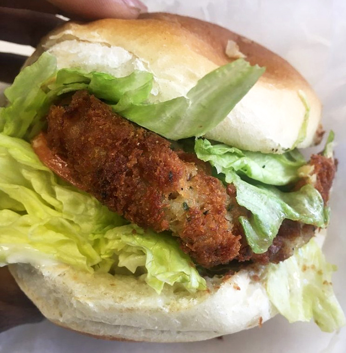 That crab cake sandwich is basically Maryland taking a vacation in Pennsylvania.