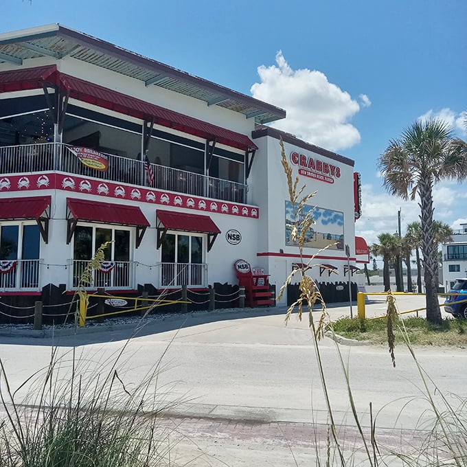 Crabby's Bar & Grill promises seafood with a side of ocean breeze. The only thing fresher than their catch is the Atlantic air wafting through those windows. 
