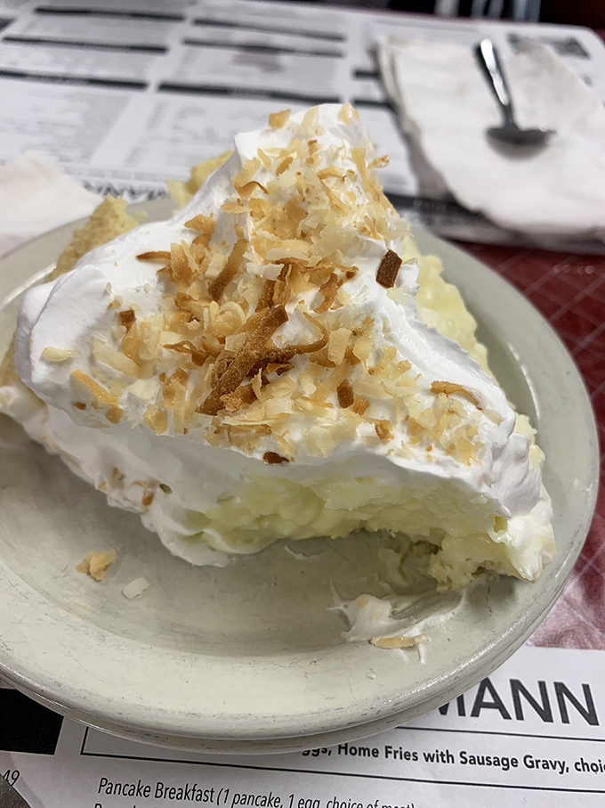 Cloud-like meringue topped with toasted coconut&mdash;this isn't just pie, it's what dreams taste like when they decide to visit Ohio.