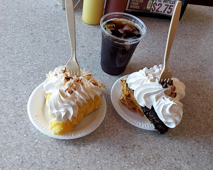 Heaven on a plate! The cream pies at G&R Tavern feature towering meringue that would make your grandmother both jealous and proud.