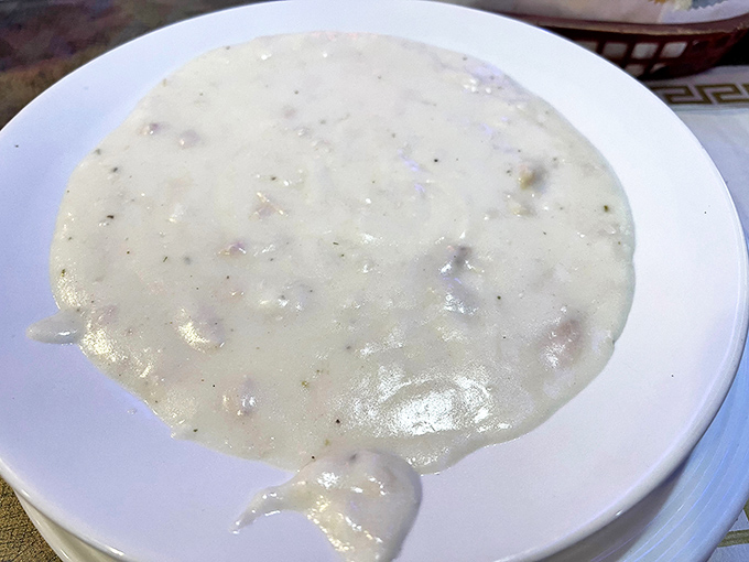 The legendary cream of turkey soup in all its glory&mdash;velvety, rich, and packed with tender turkey morsels that'll haunt your dreams.