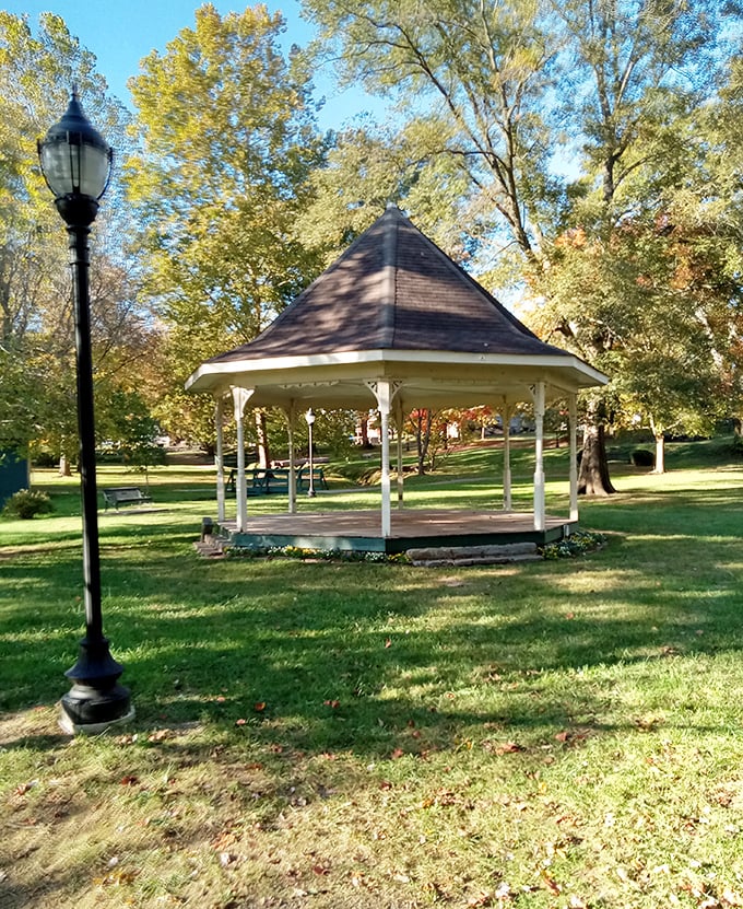 This charming gazebo in Crockett Spring Park could be the setting for a Hallmark movie or your next family photo&mdash;no filter needed.