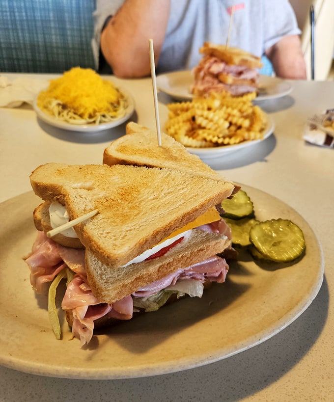 Behold the architectural marvel that is the double-decker sandwich&mdash;where every bite requires strategy and a good jaw workout.