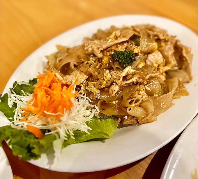 Drunken Noodles that aren't actually tipsy, just intoxicatingly delicious with their perfect balance of wide rice noodles, protein, and fresh vegetables.