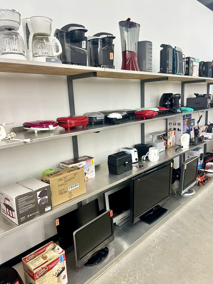 Coffee makers, microwaves, and kitchen gadgets galore &ndash; where yesterday's wedding gifts find their second chance at culinary greatness.