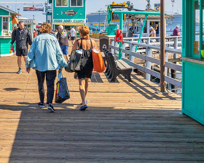 Wooden planks and turquoise shops&mdash;Avalon's pier feels like stepping into a coastal novel where the only urgency is deciding between fish tacos or ice cream.