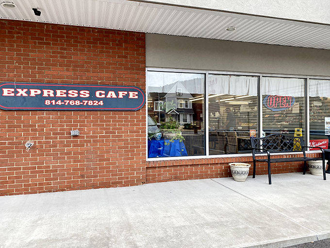 Express Cafe's unassuming brick exterior hides a local treasure where regulars swap stories over coffee that puts chain establishments to shame.