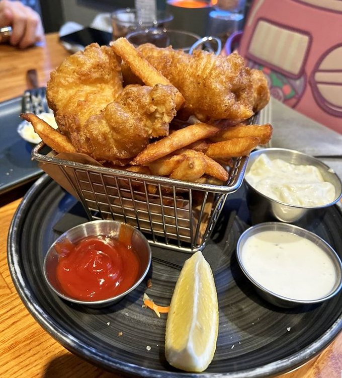 Golden perfection arrives in a basket, proving that some childhood dreams do come true beautifully.