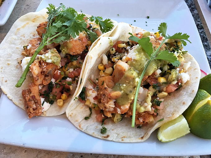 These fish tacos don't just set the bar&mdash;they are the bar. Fresh catch, vibrant toppings, and tortillas that know their supporting role.