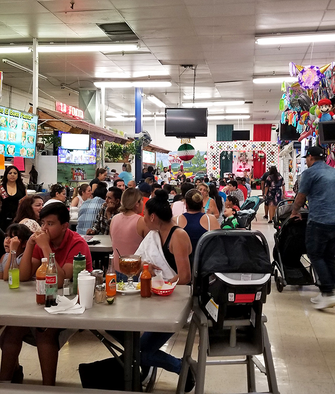 The food court buzzes with families sharing meals and stories&mdash;proof that bargain hunting builds serious appetites.