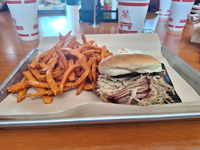 Sweet potato fries and pulled pork &ndash; a combination so perfect it makes you wonder why anyone would eat anything else.