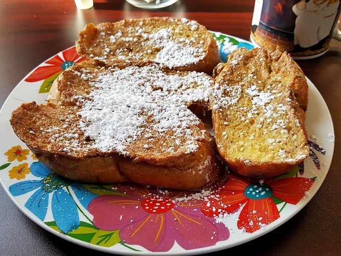 Golden-brown perfection dusted with powdered sugar &ndash; this French toast doesn't need a fancy Instagram filter. It's the breakfast equivalent of finding money in your pocket.