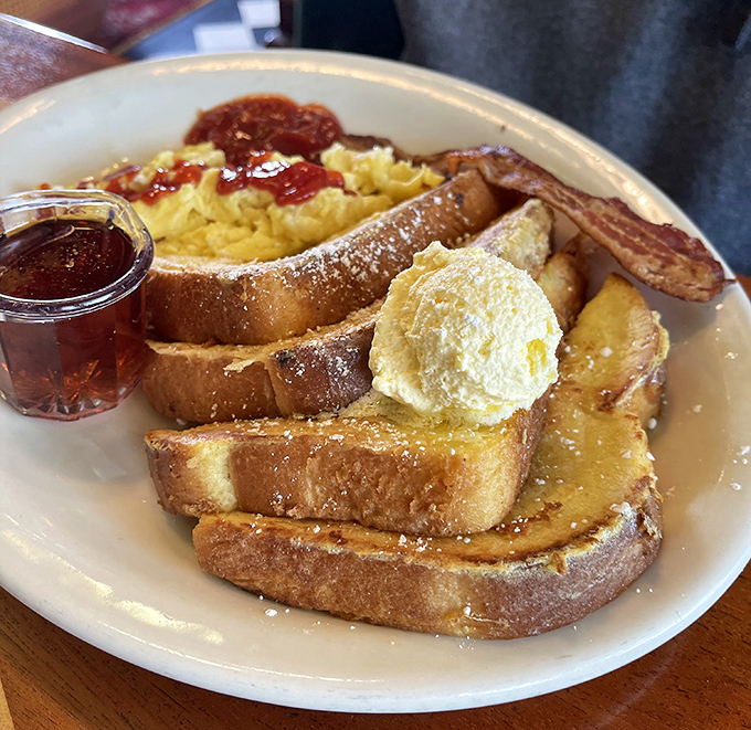 This French toast doesn't just live up to the hype&mdash;it creates new hype. Golden, custardy perfection topped with a scoop of butter melting into every nook and cranny.