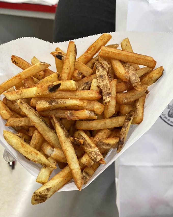 These hand-cut fries aren't just a side dish&mdash;they're the co-stars of the show, with crispy exteriors and fluffy insides that put frozen imposters to shame.