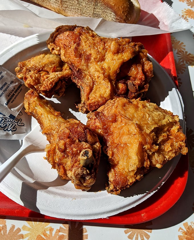 Golden-brown perfection that makes you want to write poetry—or at least text everyone you know about the chicken you just discovered.