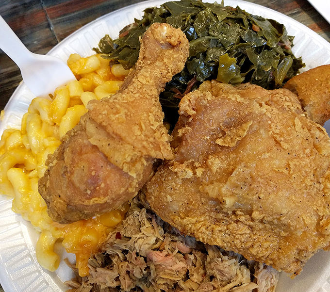 Golden-crusted fried chicken that makes such a satisfying crunch, nearby diners will experience food envy that no therapy can cure.