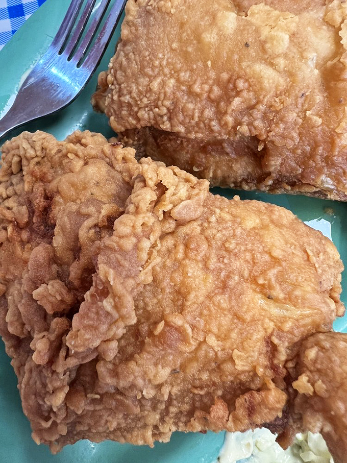 Golden-brown perfection that makes you want to lick your screen. This chicken doesn't need filters to look this good.