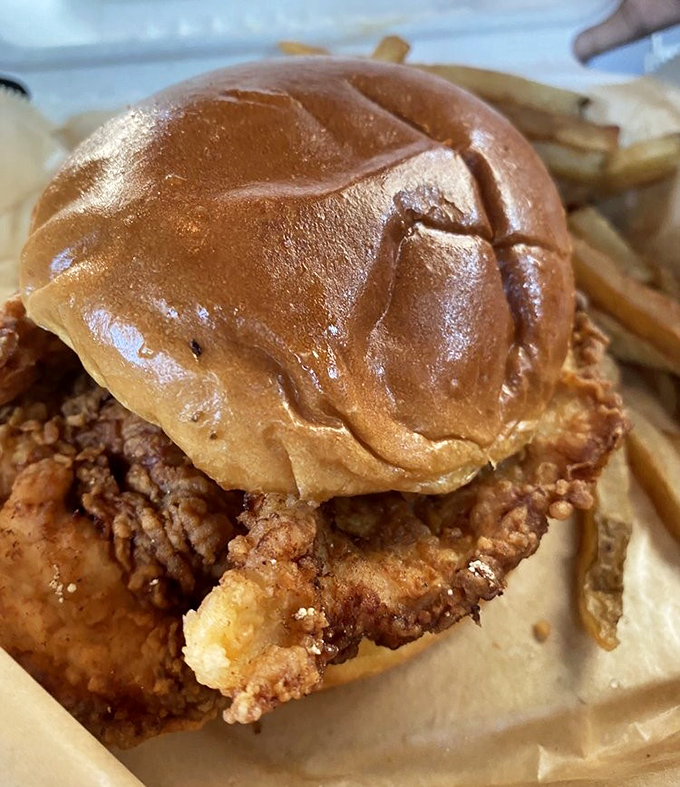 Not all heroes wear capes. Some come on a toasted bun with perfectly crispy breading that shatters like delicate glass with each heavenly bite.