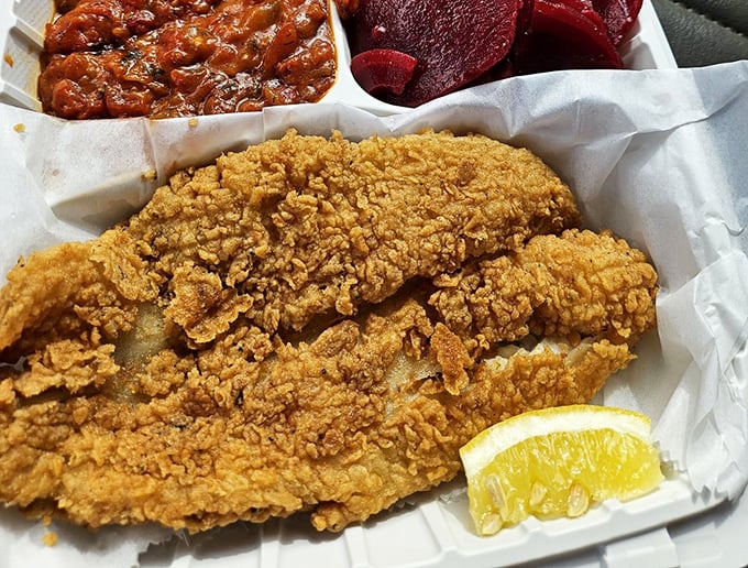 Golden-fried perfection that makes you wonder why you'd ever eat fish anywhere else. That crunch should be illegal.