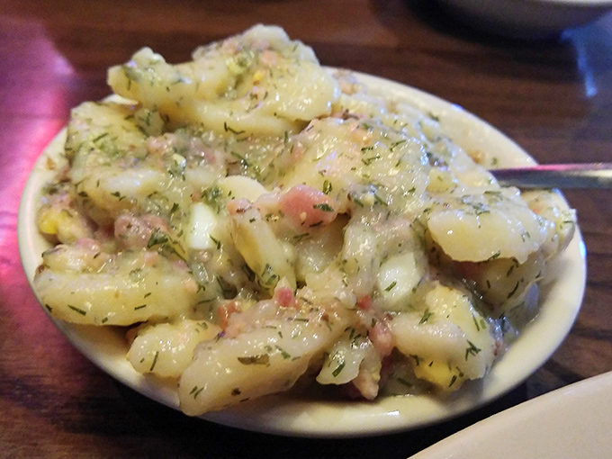 This German potato salad isn't just a side dish—it's the supporting actor that steals the show with its warm, tangy, bacon-studded perfection.