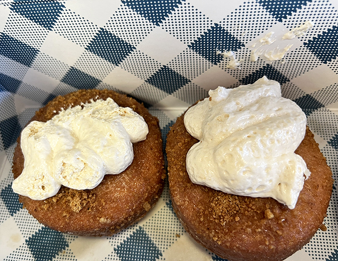 These cream-topped beauties aren't just gluten-free &ndash; they're freedom rings for the wheat-sensitive among us. Liberation never tasted so sweet.