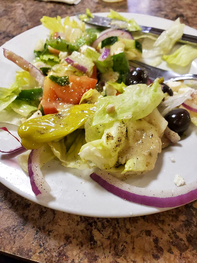 This Greek salad isn't just a dish&mdash;it's a Mediterranean vacation on a plate, where every forkful delivers a perfect balance of briny olives and creamy feta.