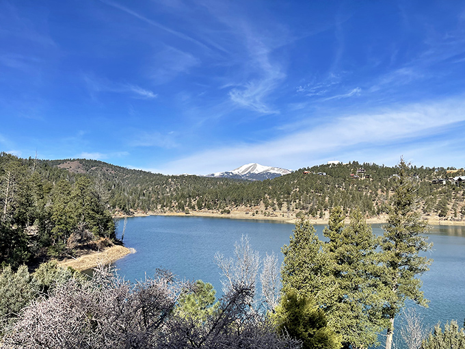 Mirror, mirror on the lake. Grindstone Lake reflects the surrounding mountains like nature's own Instagram filter.