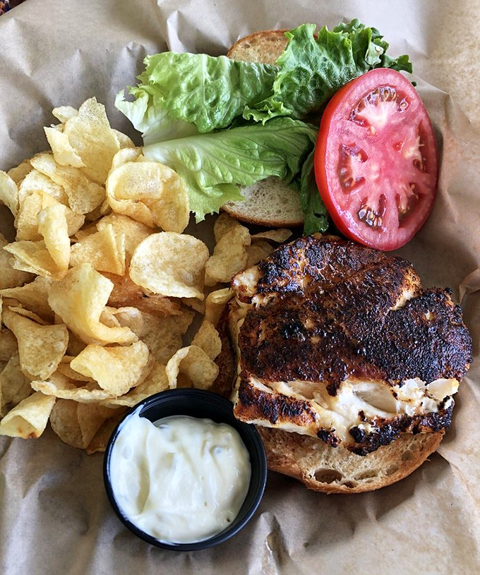 The blackened grouper sandwich &ndash; perfectly charred outside, flaky heaven inside &ndash; makes other sandwiches seem like mere bread accessories.