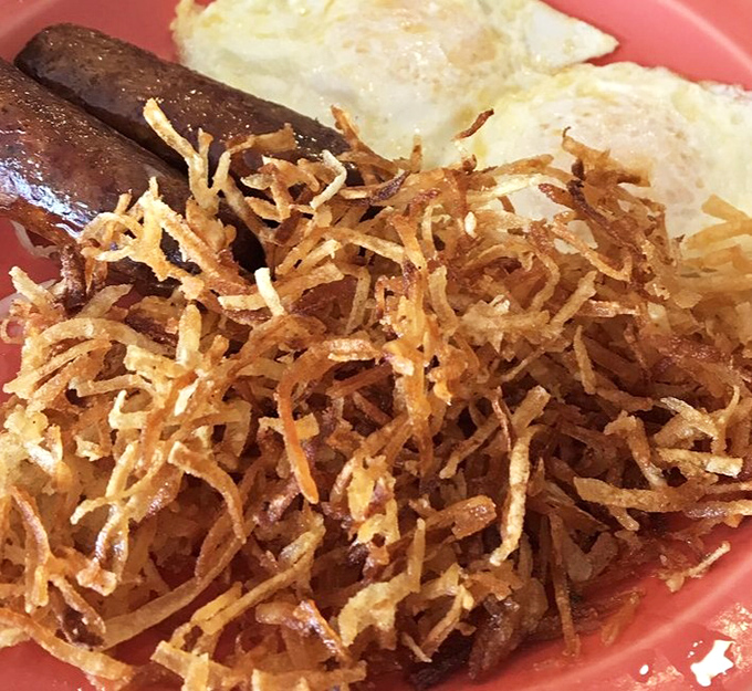 These aren't just hash browns; they're a golden-brown masterpiece of potato engineering that would make Idaho proud.