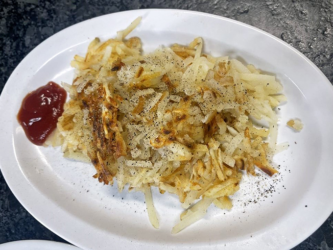 Behold: perfectly golden hash browns with crispy edges and fluffy centers that have inspired genuine devotion among Richmond breakfast lovers.