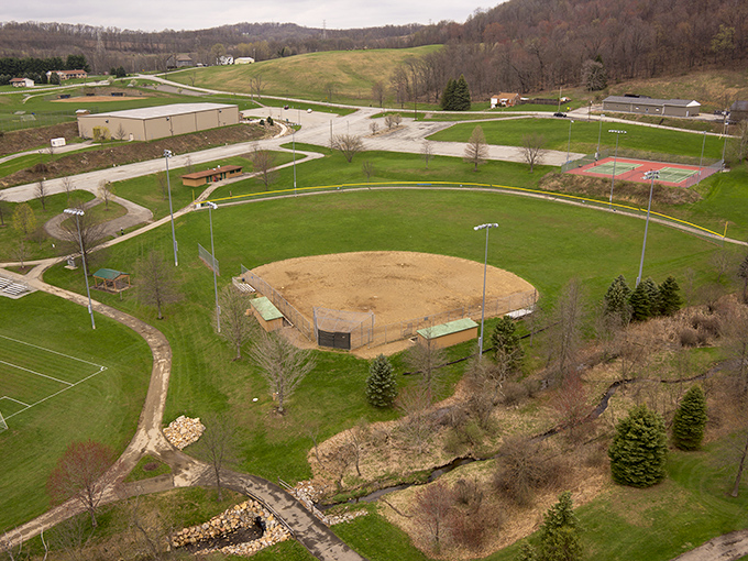 Baseball diamonds are forever in Greensburg, where community sports fields offer that nostalgic slice of Americana that never goes out of style.