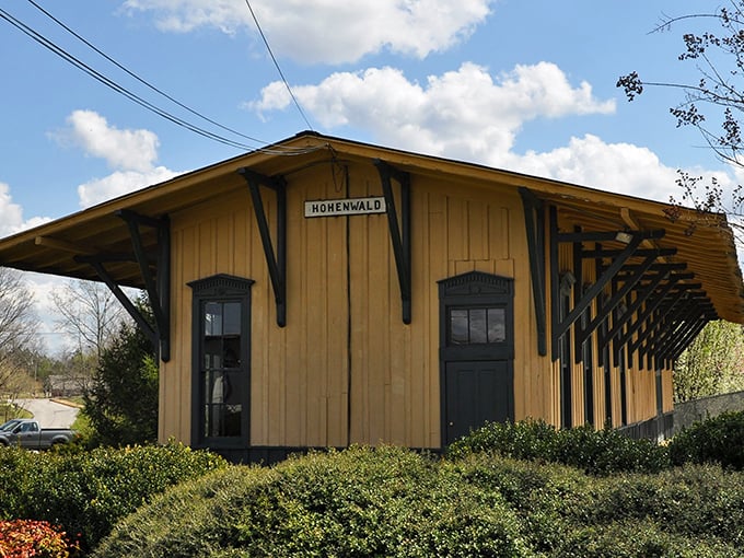 This charming train depot whispers stories of Hohenwald's past. If these wooden walls could talk, they'd probably have a Southern accent.
