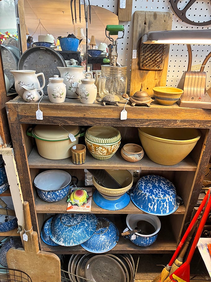 Vintage kitchenware displays that'll make you nostalgic for meals you never actually cooked.