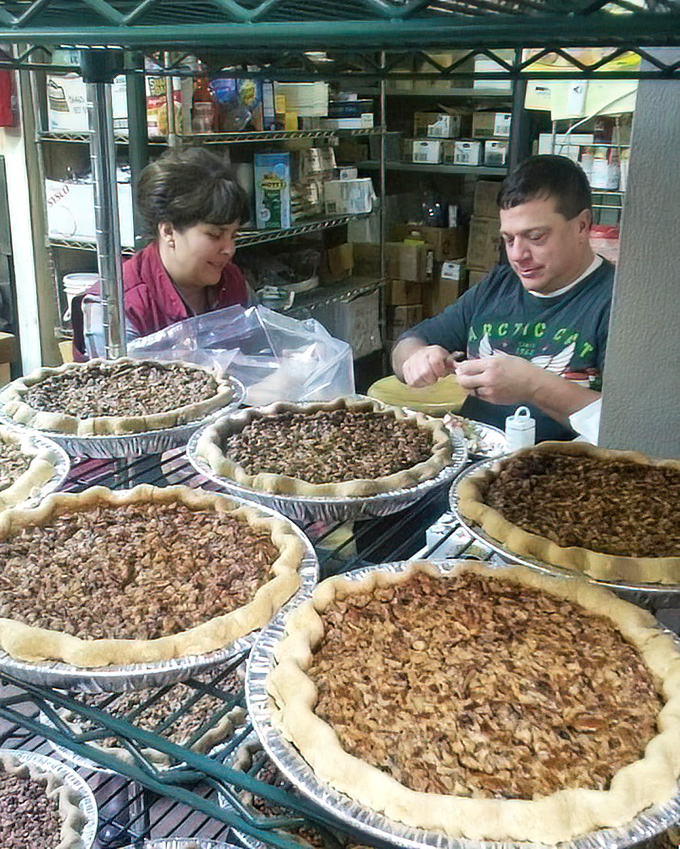 Pie preparation headquarters where magic happens. These aren't just desserts&mdash;they're edible family heirlooms with crusts that could make your grandmother jealous.