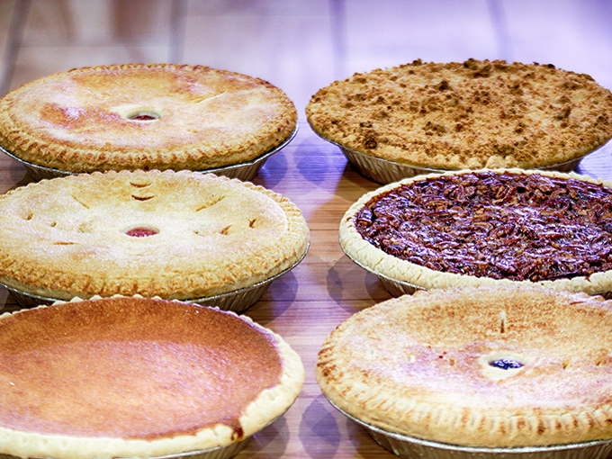 Homemade pie paradise found! These golden-crusted beauties aren't just desserts&mdash;they're edible works of art that make calorie-counting seem like a crime against humanity.