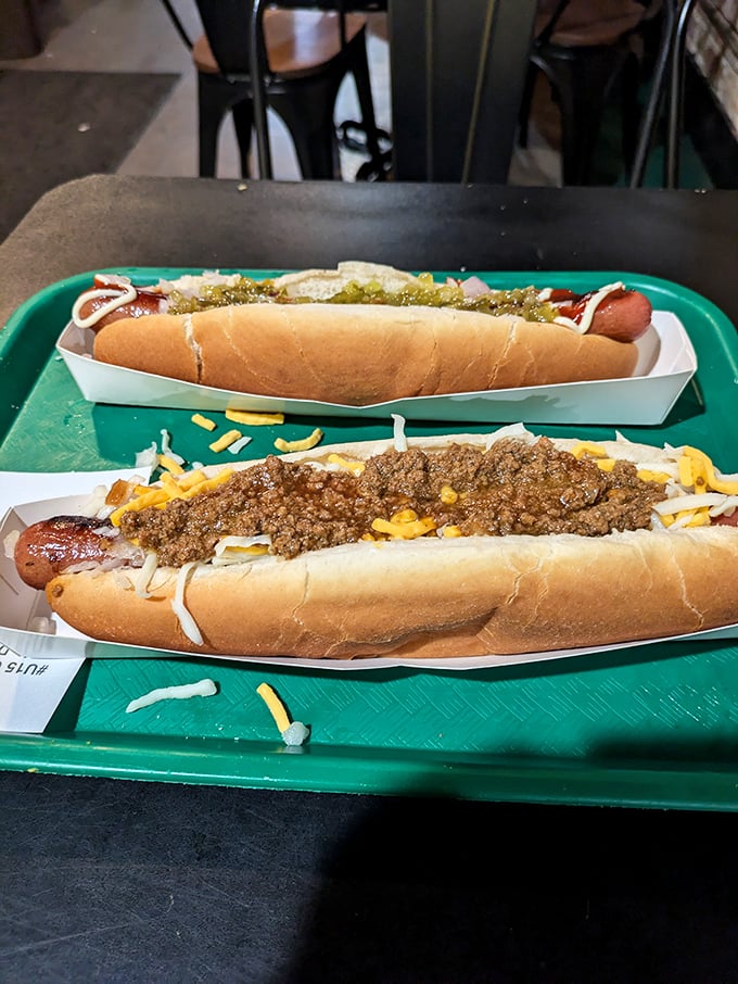 Hot dog perfection doesn't require complexity. Like a great jazz standard, Tom's dogs prove that mastering the classics is an art form unto itself.