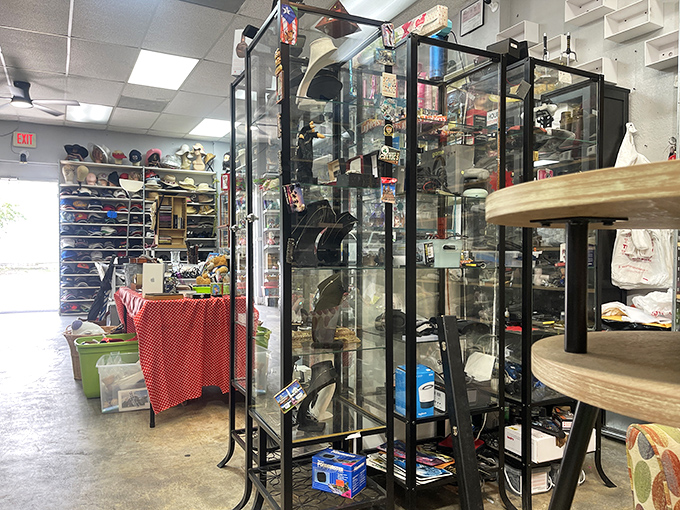 Glass cabinets guard the higher-value treasures, a museum where you're allowed&mdash;encouraged even&mdash;to take the exhibits home.