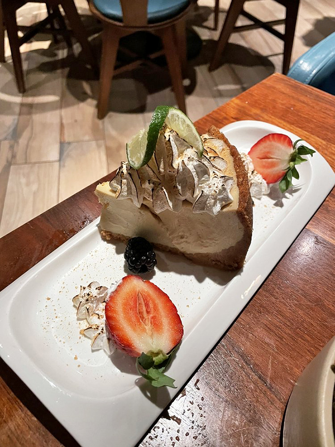 The key lime pie that launched a thousand return visits. Topped with delicate meringue and fresh lime, it's Florida sunshine on a plate.