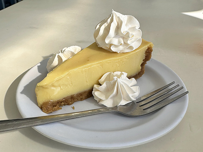This isn't just dessert, it's Florida's official state of mind. Lorelei's key lime pie achieves that perfect sweet-tart balance that makes taste buds dance.